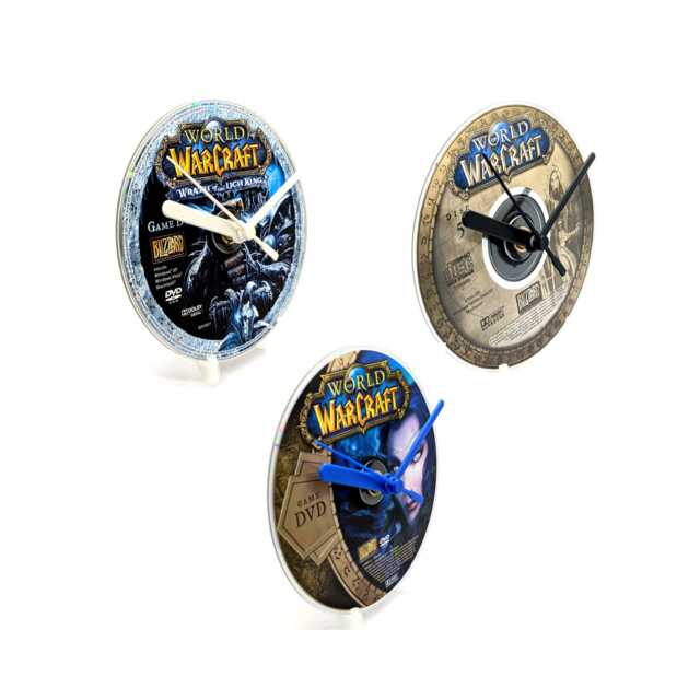 World Of Warcraft Pc Upcycled Dvd Disc Clock Video Game Gift Various ...