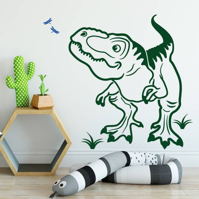 T-Rex Wall Decal Tyrannosaurus Dinosaur Vinyl Sticker by Etsy ...