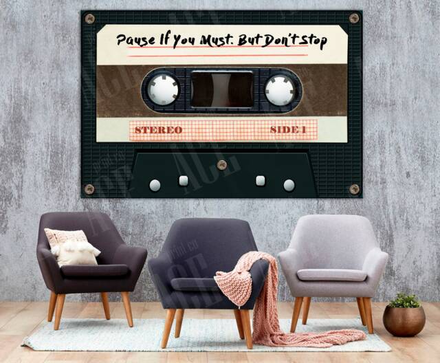 Retro Tape Canvas, Cassette Canvas, Vintage Wall Art by Etsy | ufurnish.com