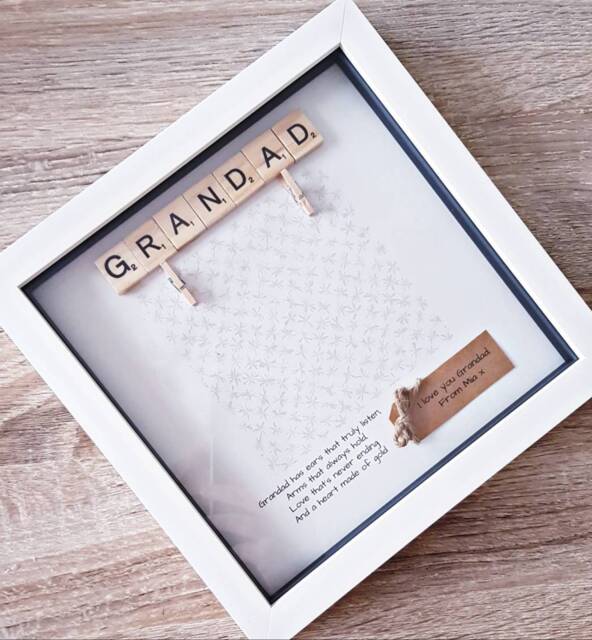 Grandad Personalised Frame. Grandpa Box Frame by Etsy | ufurnish.com