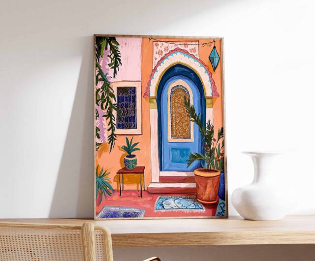 Islamic Poster, Middle Eastern Decor, Botanical Print, Arabic Wall Art ...