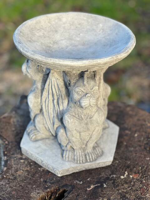 Stone/Concrete Gargoyle Bird Bath Garden Ornament Statue by Etsy ...