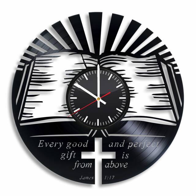 Christian Wall Clock With Bible Verse by Etsy | uFurnish.com