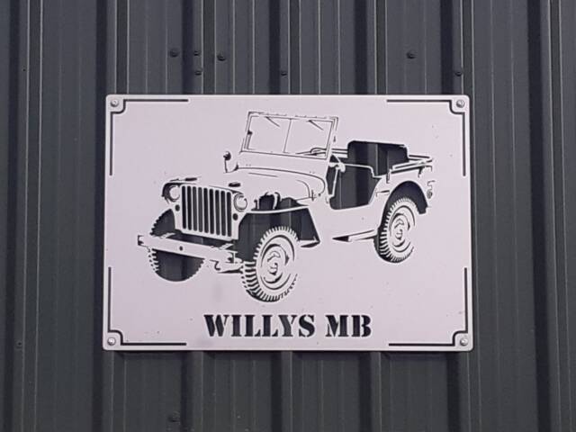 Ww2 Army Jeep Stainless Steel Cut-Out Wall Art Ford Gpw Willys Mb ...