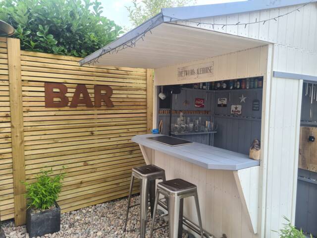 Rusty Metal Bar Sign Rustic Garden Home Bar Man Cave Decor Letters by ...
