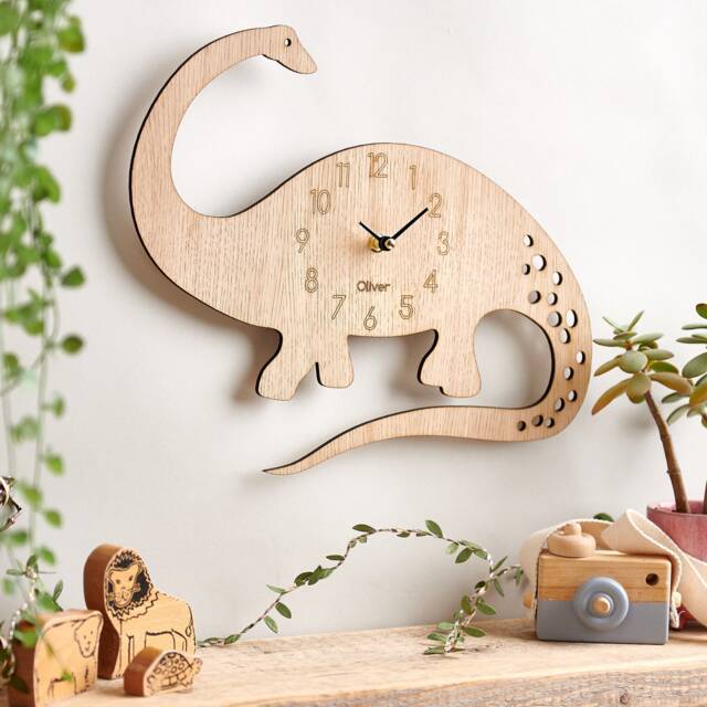 Personalised Diplodocus Dinosaur Clock by Etsy | uFurnish.com
