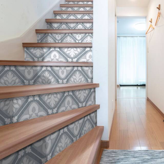 Tangier Vintage Stair Riser Stickers - Pack Of 6 Removable Tile Decals ...