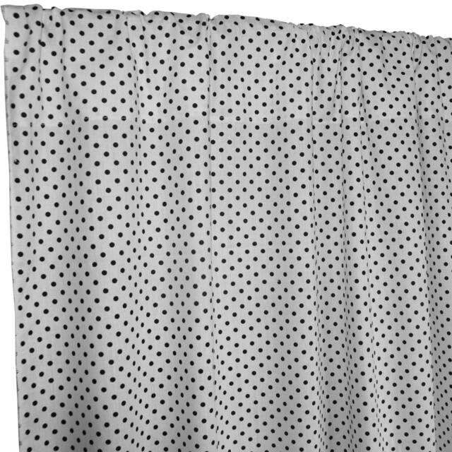 Mini Dots Print Cotton Curtain Panel 58 Inch Wide/Window D??cor ...