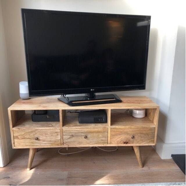 Tv Stand Mid Century Vintage Retro Furniture Large Modern Cabinet ...