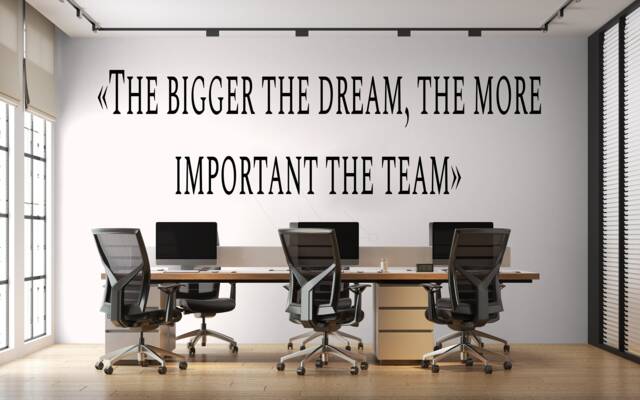 Office Wall Decal Teambuilding Sticker Teamwork Art - K472 by Etsy ...