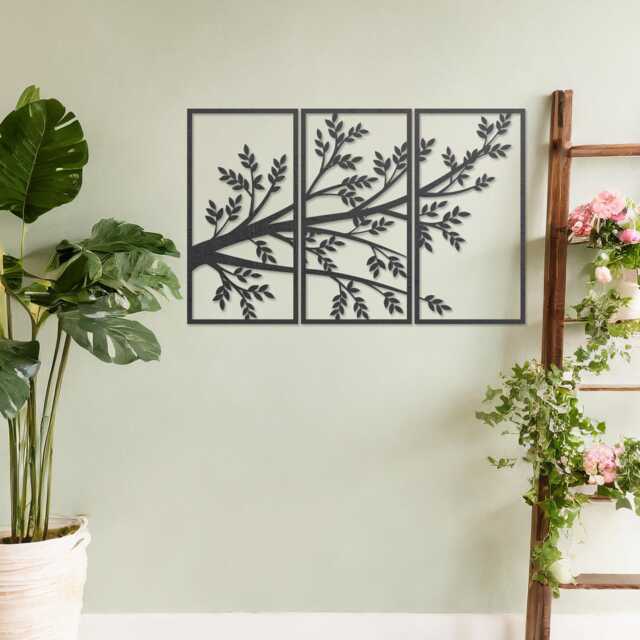 Wooden Tree Branch Wall Art Hanging Home Decor, Unique Design Modern ...