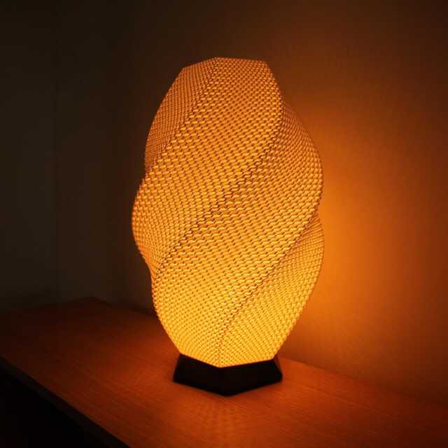 Spiral Mesh Table Lamp - Various Colours 3D Printed Led Light Modern ...