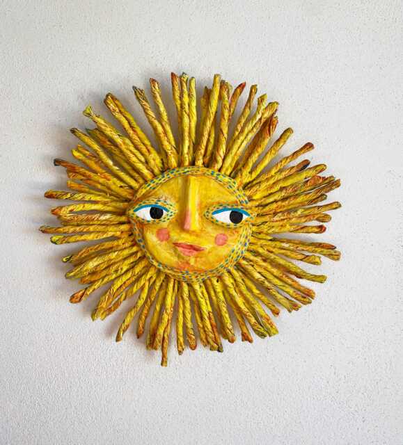 Handmade - Original Paper Mache Wall Mask Wallhanging Home Decor by ...