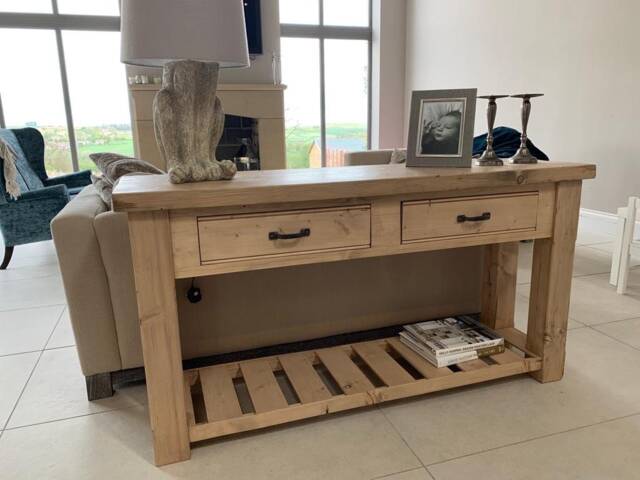 Chunky Console Table With Drawers