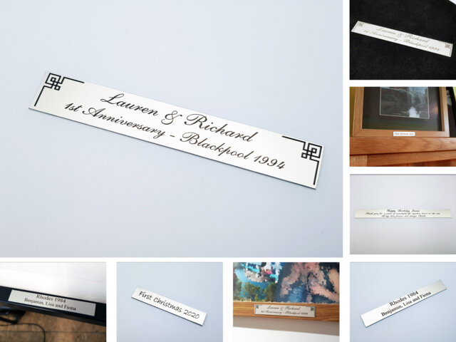 Personalised Picture Frame Plaques. Multiple & Custom Sizes, Laser ...