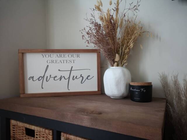 You Are Our Greatest Adventure -Farmhouse Style Modern Sign -Rustic ...