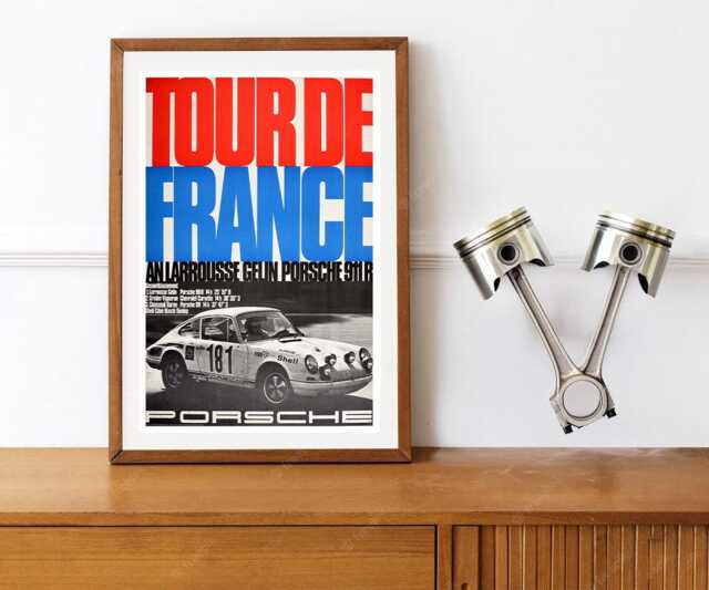 Reprint Of A Vintage Motor Racing Poster - Tour De France by Etsy ...