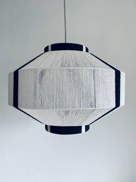 Handmade Art Deco Paper String Lamp Modern Geometric Pendant Light by ...