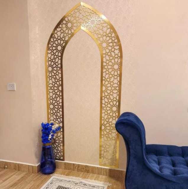 Islamic Mihrab Wall Art For Prayer Room - Modern Muslim Home Decor ...