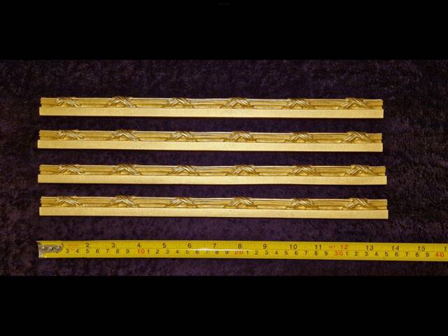 4 Large Frame Rail Gilt Or White French Empire Style Decorative Onlay ...