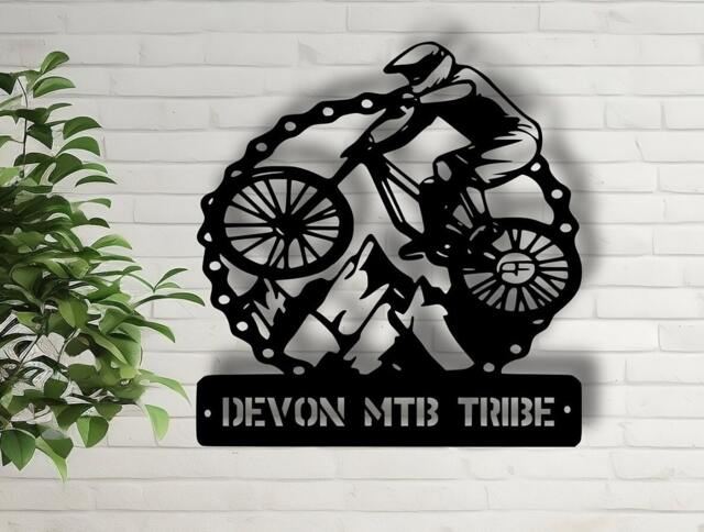 Personalised Acrylic Mtb Mountain Bike Bedroom Wall Park Decor Sign ...