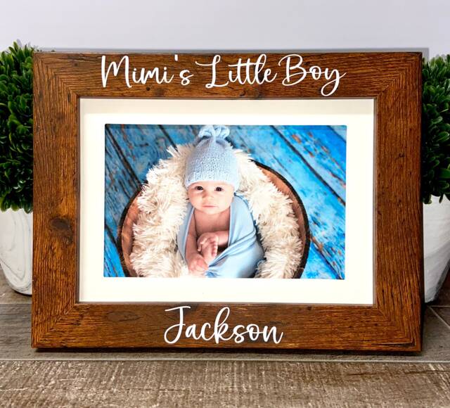 Mimi's Little Boy Personalized Picture Frame, Mimi Mother's Day Gift ...
