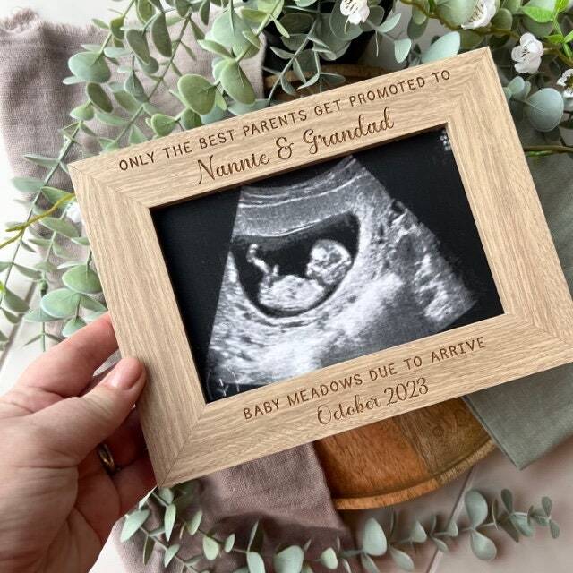 Grandparents To Be Baby Bump Scan Frame - Gift For Be, Pregnancy ...