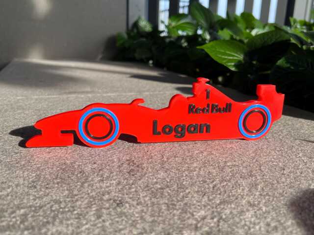 Personalized Formula 1 Name Plate - 3D Printed by Etsy | ufurnish.com