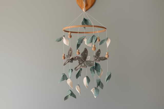 Butterfly Mobile Moth Nursery Insect For Baby Crib Hanging Woodland ...