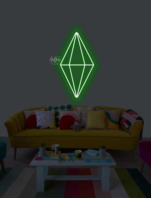 Sims Plumbob Game Symbol - Led Neon Sign, Custom Neon, Light by Etsy ...
