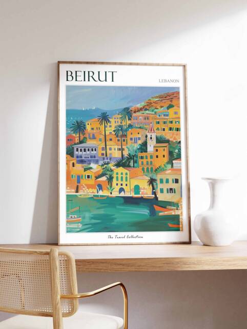 Beirut Poster, Travel Print, Tropical Decor, City Wall Art, Lebanese ...