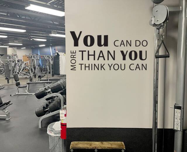 You Can Do More Than You Think Can Gym Wall Decal, Fitness Theme D??cor ...