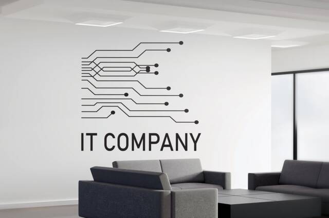 Circuit Decal Design Symbol Company Logo Technology Decals Wall Art ...