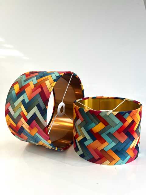 New Luxury Premium Quality Multi Colour Geometric Pattern Lamp Shade ...