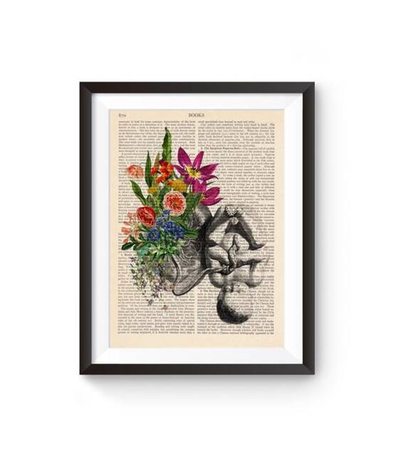 Fetus Print, Placenta Pregnancy Gift, Baby Art, Medical Announcement ...