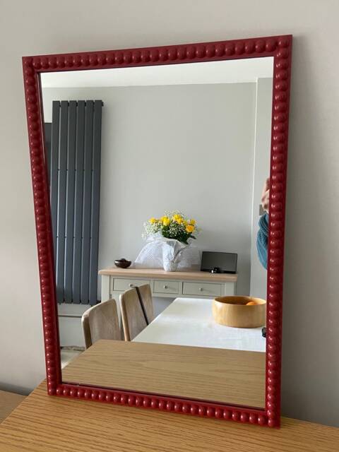 Beautiful Solid Wood Farrow & Ball Bobbin Bobby Mirror Any Colour Size ...