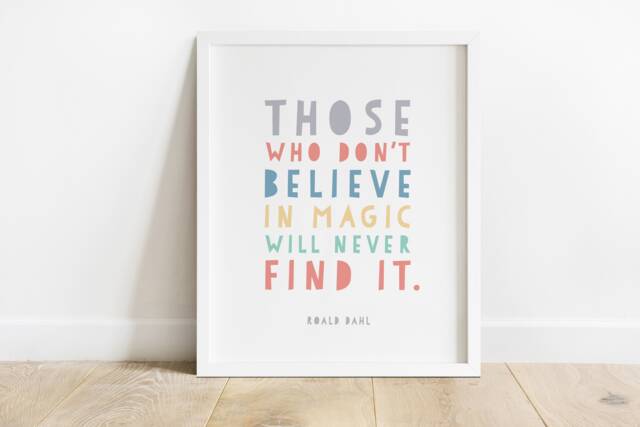 Those Who Don't Believe in Magic Print, Gift, Home Decor, Wall House ...