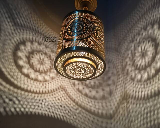 Small Moroccan Ceiling Pendant Light, Pendant Lamp Morocco, Light Shade ...