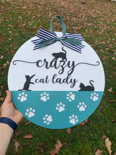 Crazy Cat Lady Sign by Etsy | ufurnish.com