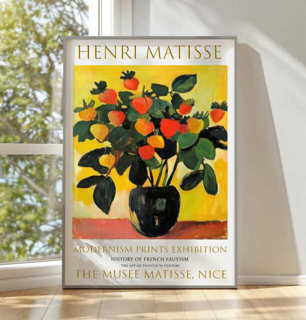 Henri Matisse Exhibition Poster Fauvism Botanical Art Print by Etsy ...