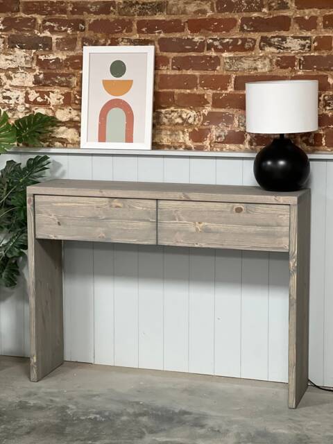 Santi // Scandinavian Entryway Console Table/Radiator Cover With False ...