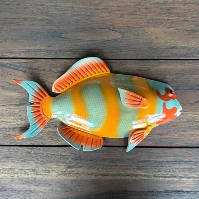 Golden Parrotfish Ceramic Wall Art Is A Beautiful Handmade Gift For ...