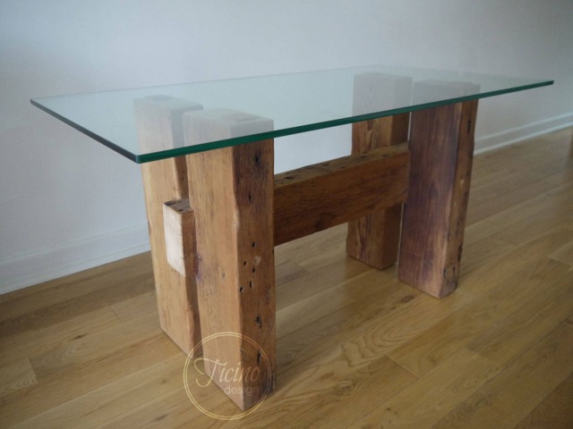 Reclaimed Barn Wood End Table With Glass Top, Rustic Side by Etsy ...