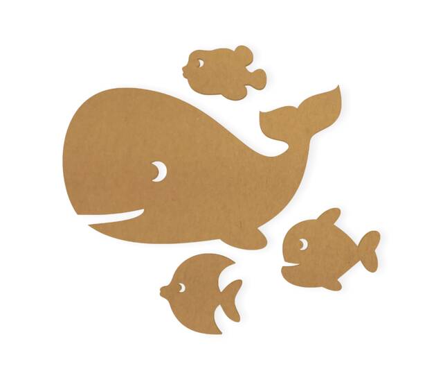 Fish Wall Art Ocean Animal Group - Cardboard, Multiple Sizes by Etsy ...