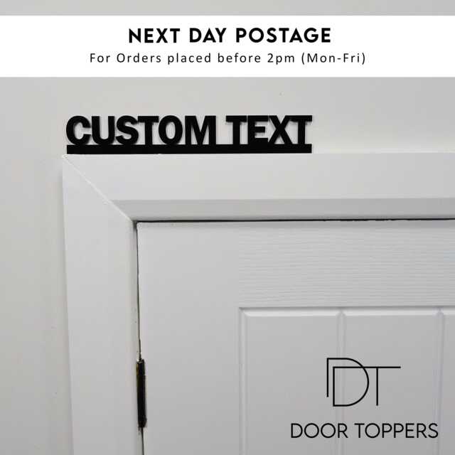 Custom Text Door Topper - Personalised Acrylic Sign - Cheeky Home Decor ...