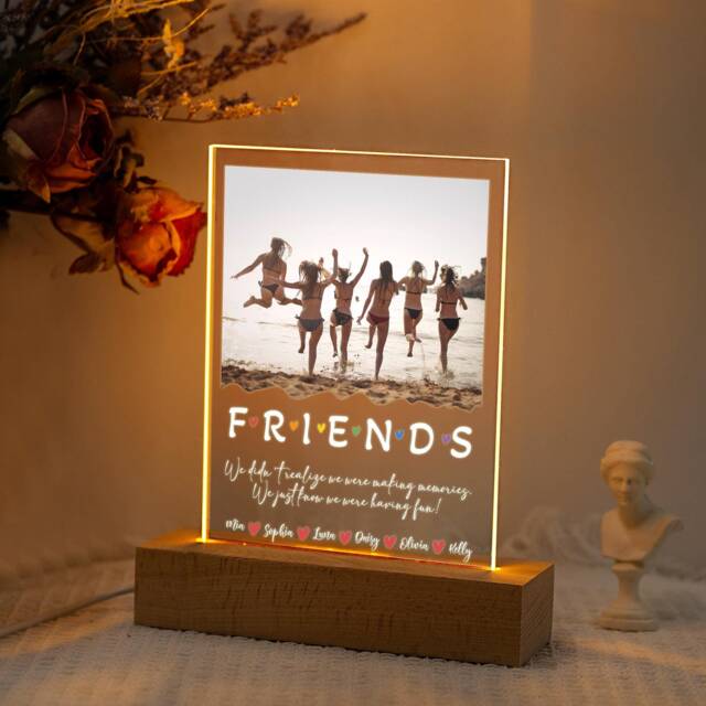 Personalized Photo Night Light, Friends Gift, Friendship Gift, Best ...