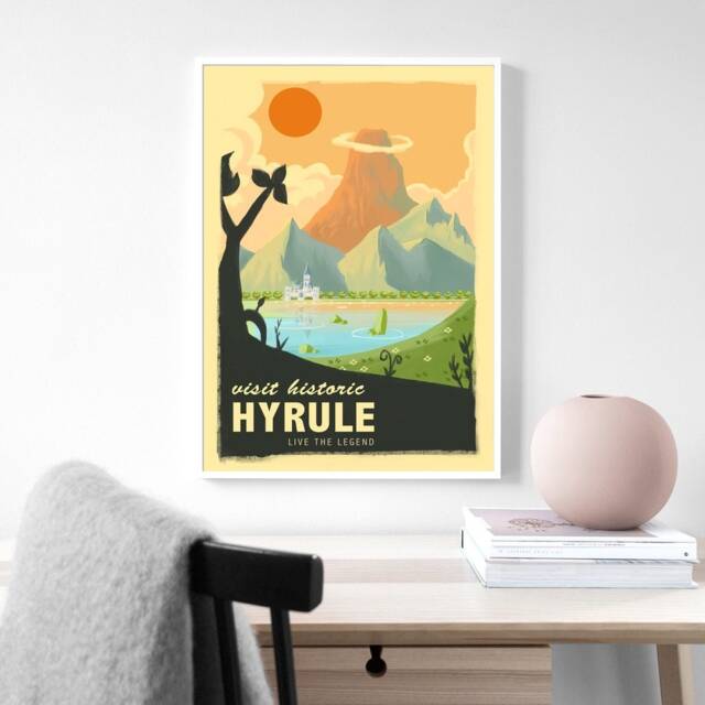 Legend Of Zelda Hyrule Travel Posters Video Game Poster Canvas Poster ...