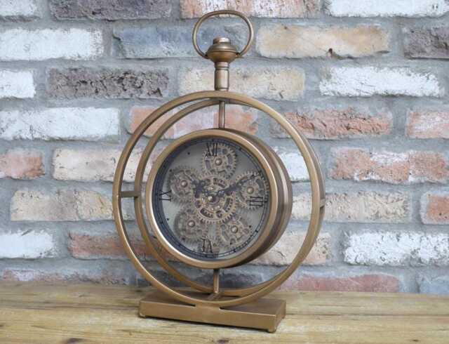 Golden Tabletop Cog Clock - Moving Mechanism by Etsy | ufurnish.com