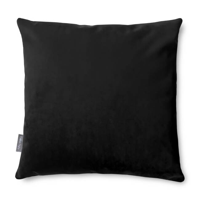 Luxury Super Soft Velvet Cushion - Jet Black Available in 3 Sizes ...