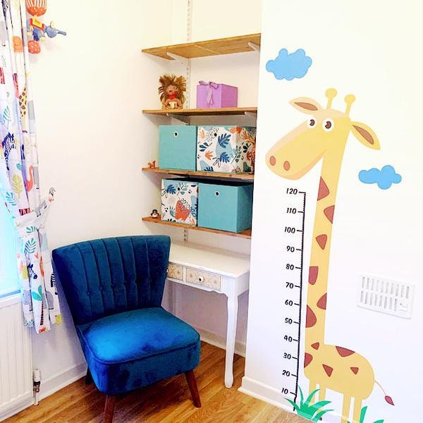 Giraffe Measuring Chart Wall Decal Childrens Vinyl Bedroom by Etsy ...